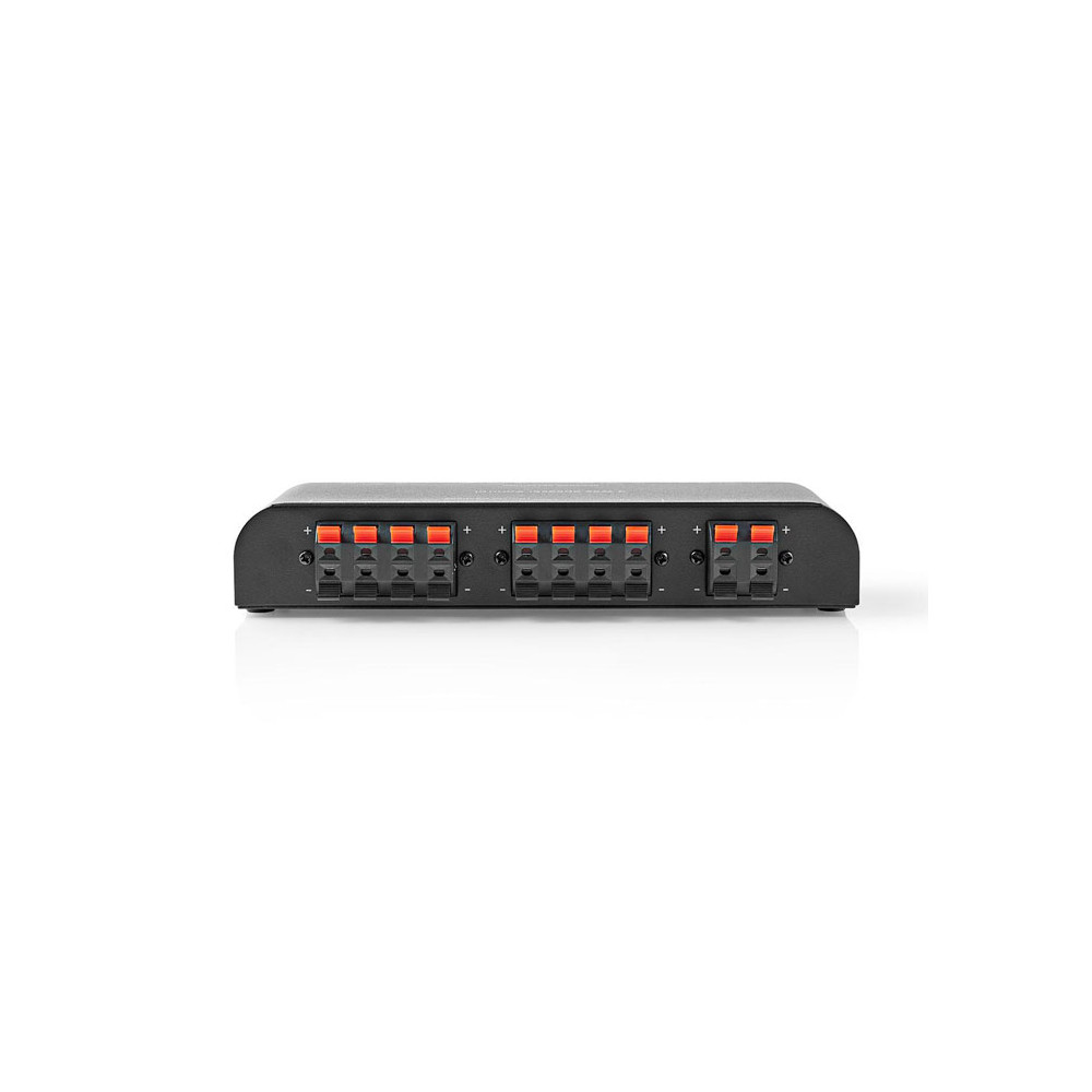 NEDIS ASWI2604BK Speaker Control Box 4-Way Terminal Clamp Black ...